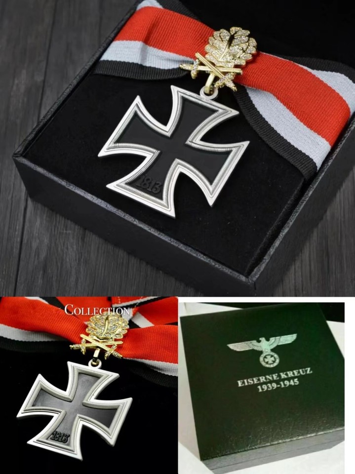 GERMAN WH OAK LEAF SWORDS DIAMONDS KNIGHTS IRON CROSS With Collection ...