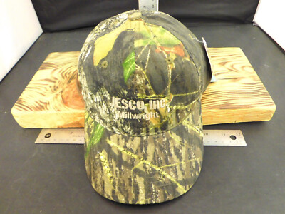 JESCO Millwright OC Hat Adult Mens Cap Adjustable Green Camo Mossy Oak ...