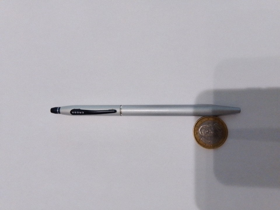 Cross Writing Instrument Ballpoint Pen. Stainless Steel With Black Trim ...