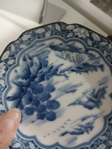 Japanese Arita Plate Trinket Dish Blue and White in excellent condition ...