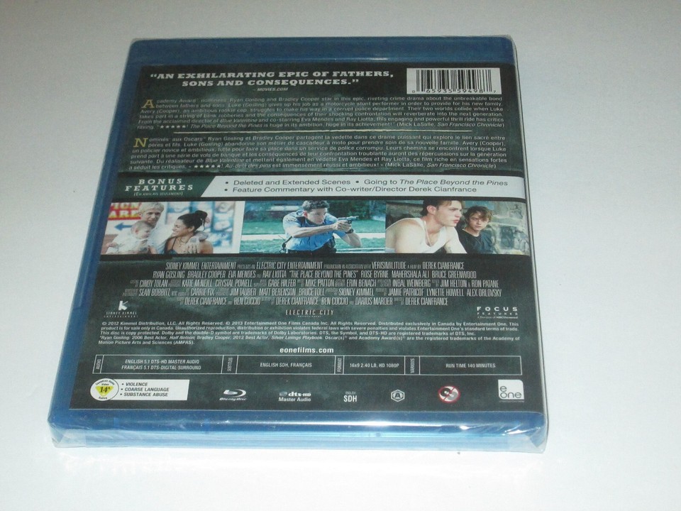 The Place Beyond the Pines Blu-ray Eva Mendes Mahershala Ali Ray Liotta ...