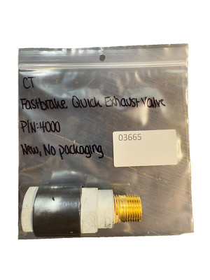 CT Fastbrake Quick Exhaust Valve **Black P/N: 4000 | eBay