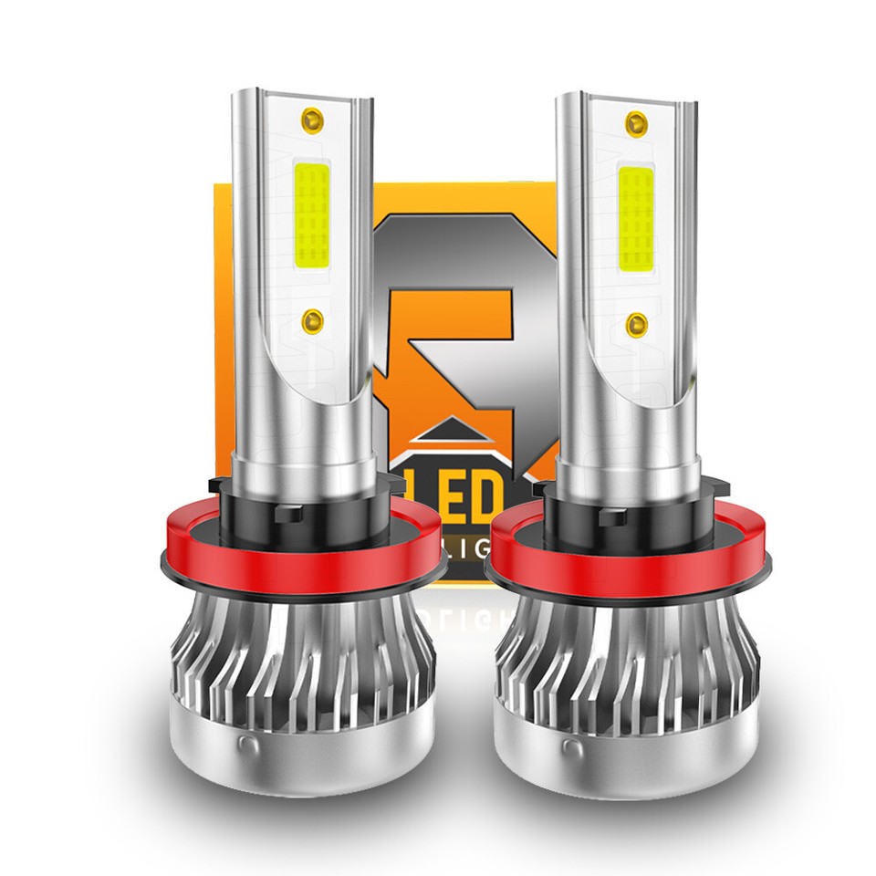 4x 9005 H11 Combo LED Headlight High Low Beam Bulbs Kit 6500K Super ...