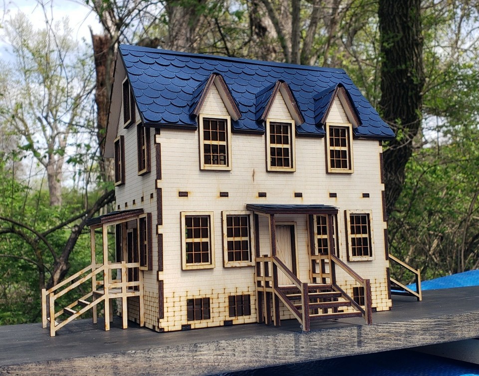 O Scale House Kit Model Railroad Train Building On30 Scale | eBay