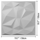 Uimoso 3D PVC Wall Panels Textured Diamond Design Tiles 35 SF White ...