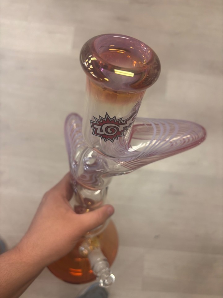 THICK 18" Inch Bong Monster ZONG Bong Glass Water Pipe Triple Zong ...