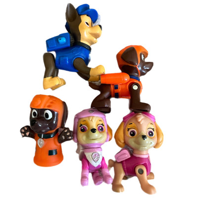 5 Paw patrol Character PVC Zuma Skye Chase Zuma Finger Puppet | eBay