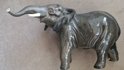VINTAGE BESWICK ENGLAND GREY ELEPHANT ORNAMENT FIGURINE | eBay UK