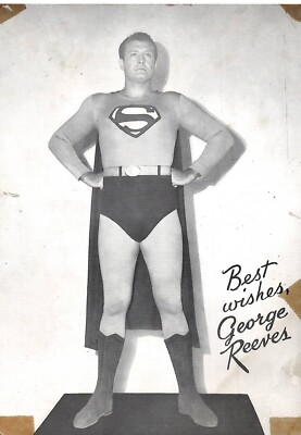 VINTAGE 1955 George Reeves Superman DC Comics Postcard | eBay