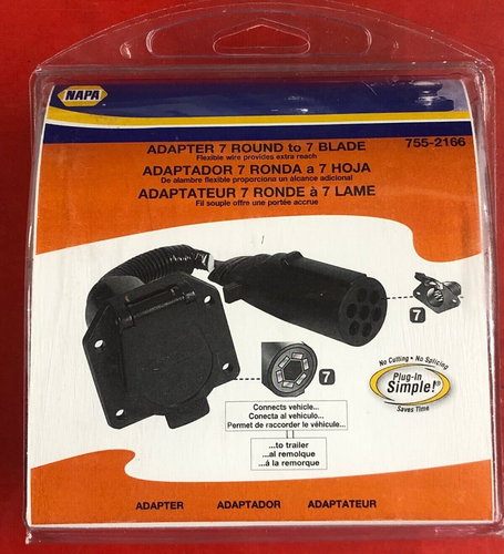 NAPA 755-2166 HOPKINS 117-47425 NEW TRAILER CONNECTOR 7-POLE PIN TO 7 ...