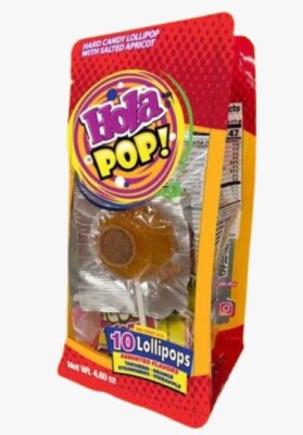 HOLA POP - SALADITO LOLLIPOP 10 PIECE BAG | eBay