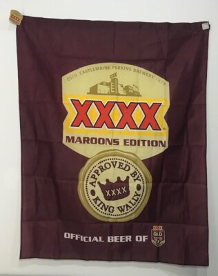 QLD XXXX Maroons State Of Origin - Cape - Banner Flag - NRL - Mancave ...