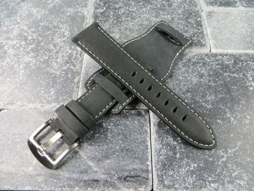 German Military Aviator Watch Strap Army Leather Cuff Watch Band Bund ...