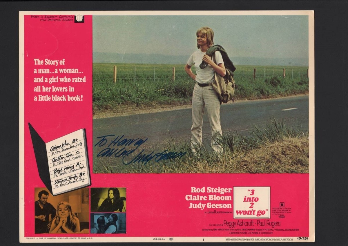 Judy Geeson Signed Autograph 3x5 Index Card Actress Mad