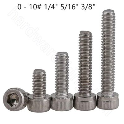 UNC Socket Cap Screws Hex Head A2 Stainless Allen Bolts 0 - 10# 1/4" 5/ ...