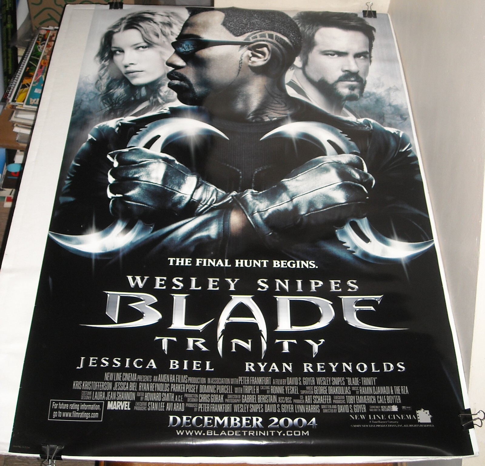 ROLLED BLADE TRINITY TEASER DOUBLE SIDED MOVIE POSTER WESLEY SNIPES REYNOLDS | eBay