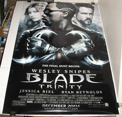 ROLLED BLADE TRINITY TEASER DOUBLE SIDED MOVIE POSTER WESLEY SNIPES ...