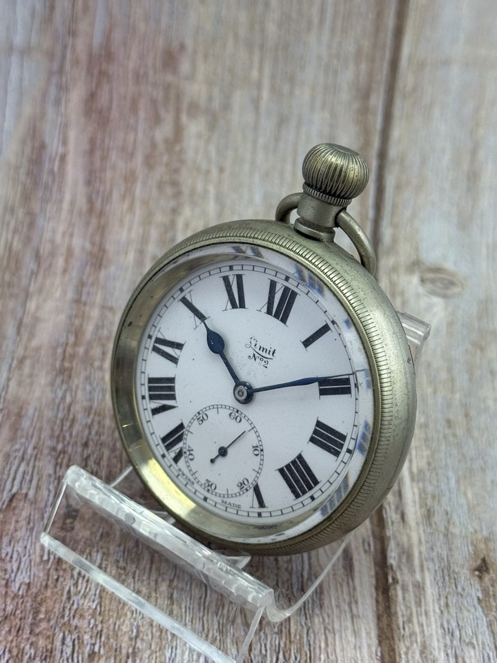 Antique Limit No2 GWR Railway Pocket Watch ( Great Western ) Mens 55mm ...