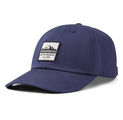 NEW Smartwool Hat Strapback One Size Wool Blend Blue Logo Baseball Cap ...