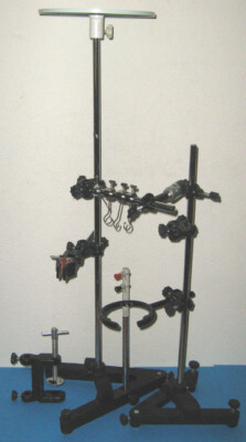 Lab Stand Set Rack Bench Clamp Physics Chemistry Biology New | eBay