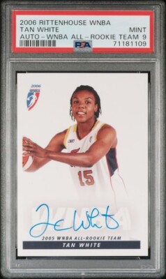 2006 Rittenhouse WNBA Tan White Autograph PSA 9 All Rookie Team Indiana ...