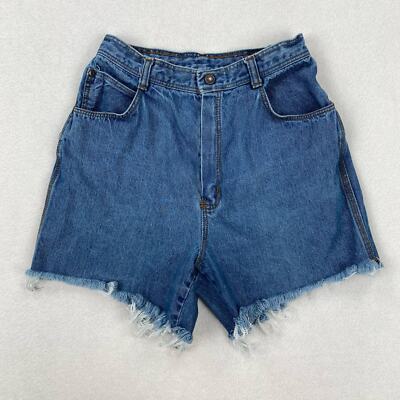 Vintage Separate Pieces Shorts Sz 25 Dark Wash Denim Cutoff High Rise ...