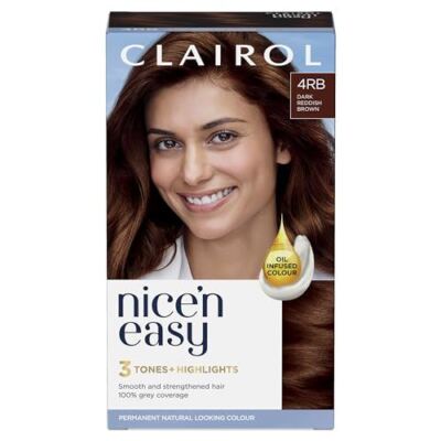 Clairol Nice n Easy Hair Dye Dark Reddish Brown 4RG | eBay
