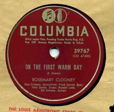 On The First Warm Day / Botch-A-Me Rosemary Clooney 78 RPM | eBay