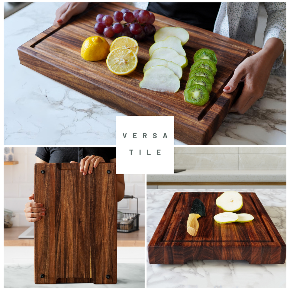 Shumaru 2-Inch Thick Large Butcher Block Cutting Board – 18.8"x12.3" | eBay