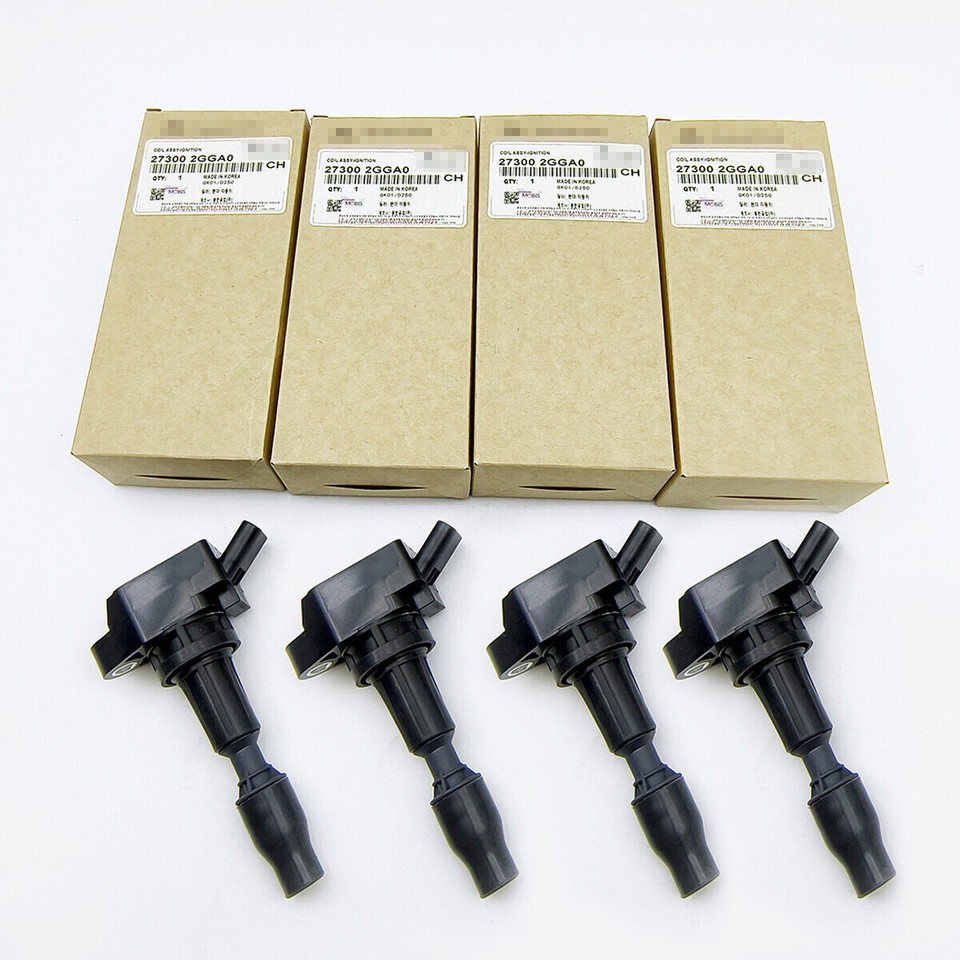 4PCS 27300-2GGA0 Ignition Coil For 2015-21 Genesis Sonata Tucson Optima ...