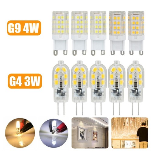 20/10/5 pcs G4 G9 LED Lamp Light Bulb DC 12V 2835 51-SMD 6000K White ...