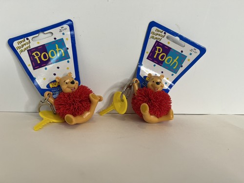 Koosh Ball Disney Winnie the Pooh Keychain 1998 Toy Figurine 2 Lot By ...