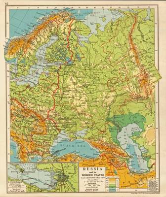Pre-1900 - Detailed Map Of Russia