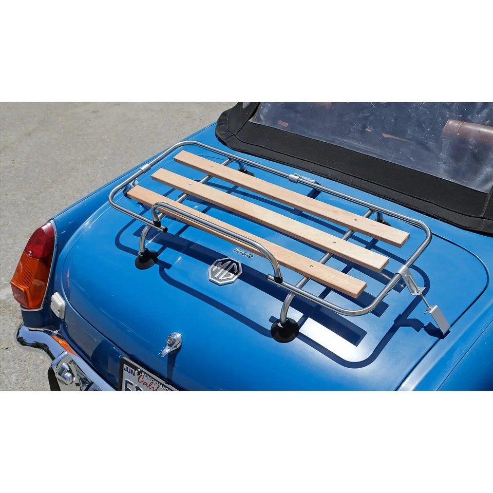 New MGB Removeable Luggage Rack MGB 1963-1980 Stainless Steel With Wood ...