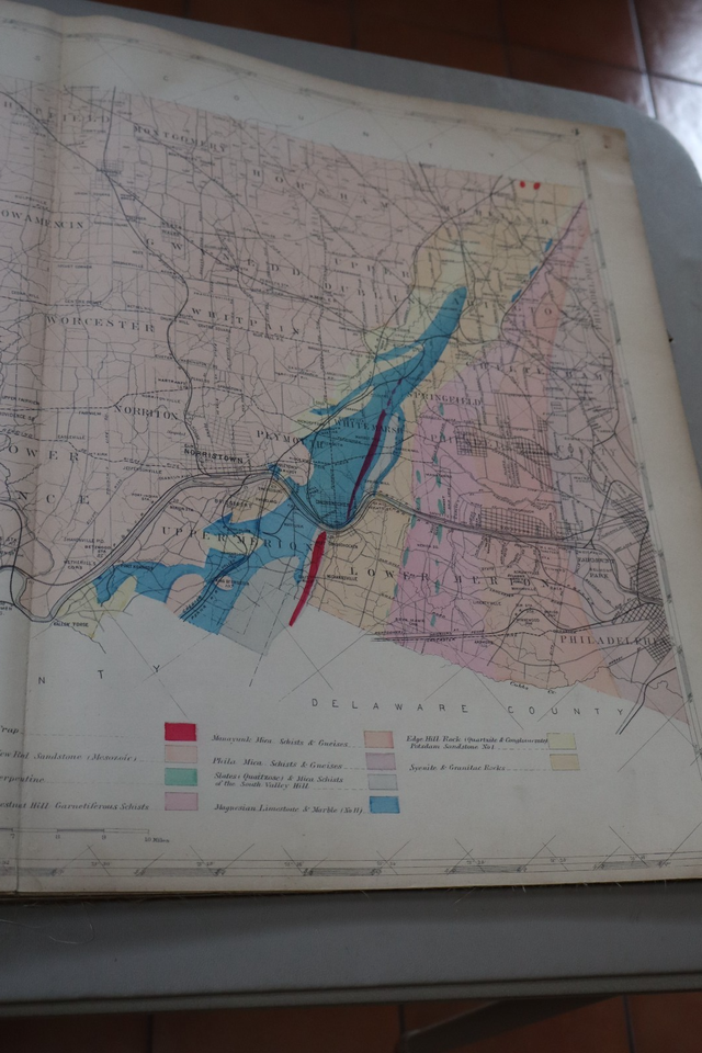 1893 Montgomery County, PA Atlas Map J. L. Smith 27 S. Sixth St ...