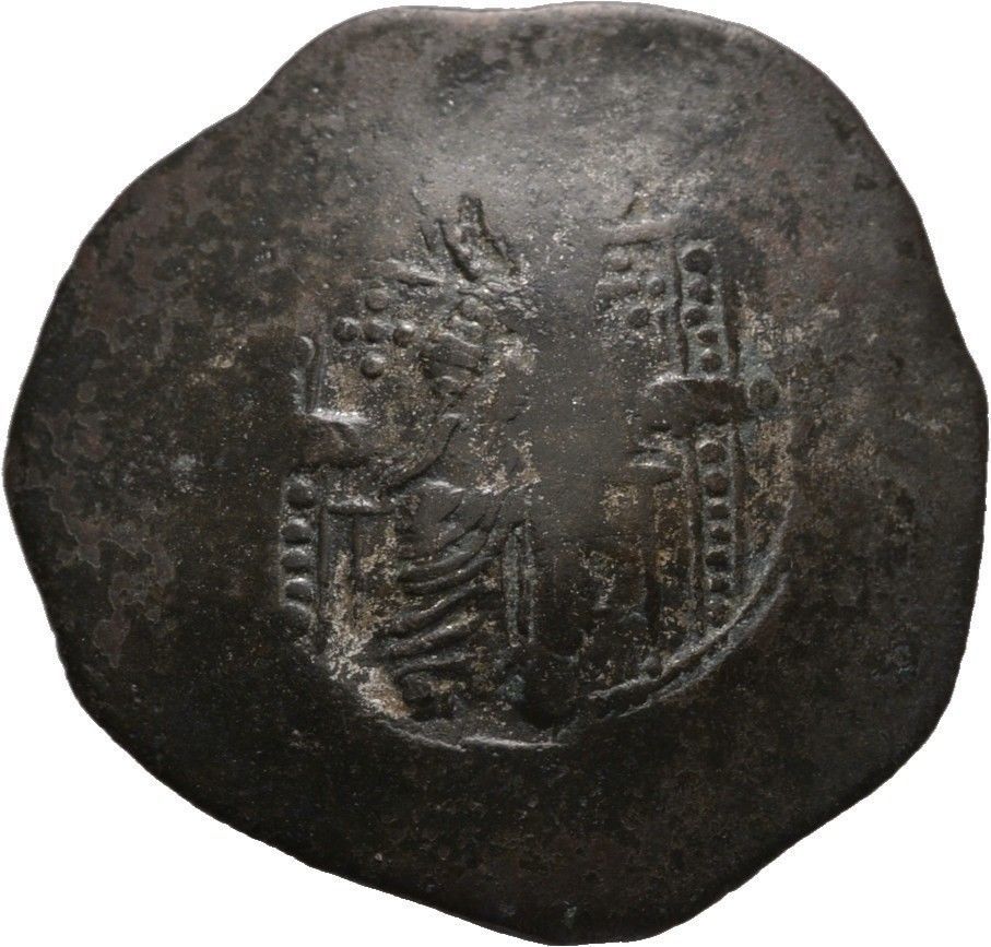 Ancient Byzantine 1185-1195 ISAAC ANGELUS VIRGIN CONSTANTINOPLE TRACHY ...