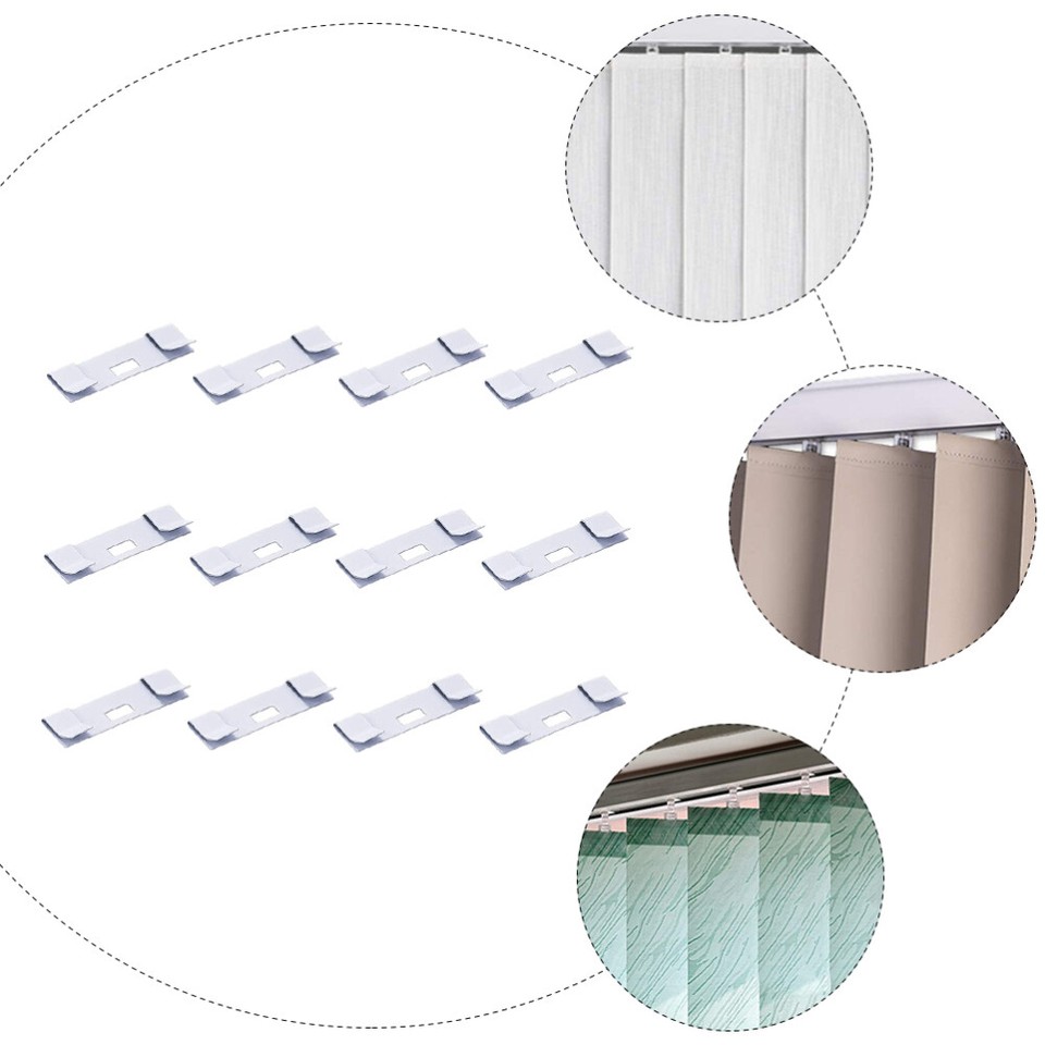 12 Pcs Louver Repair Blades Vane Carrier Clip for Vertical Blinds | eBay