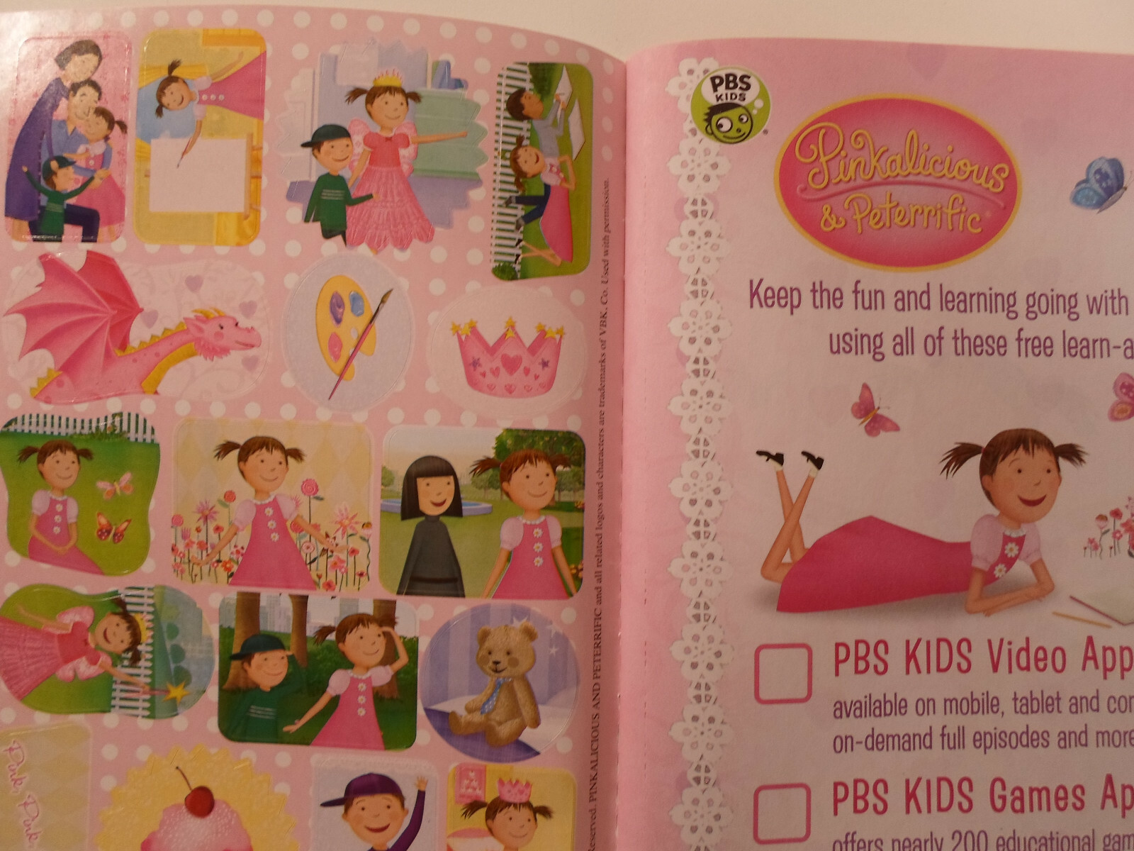 PBS Kids Pinkalicious Peterrific Activity Book Ages 3+ Activity Book By ...