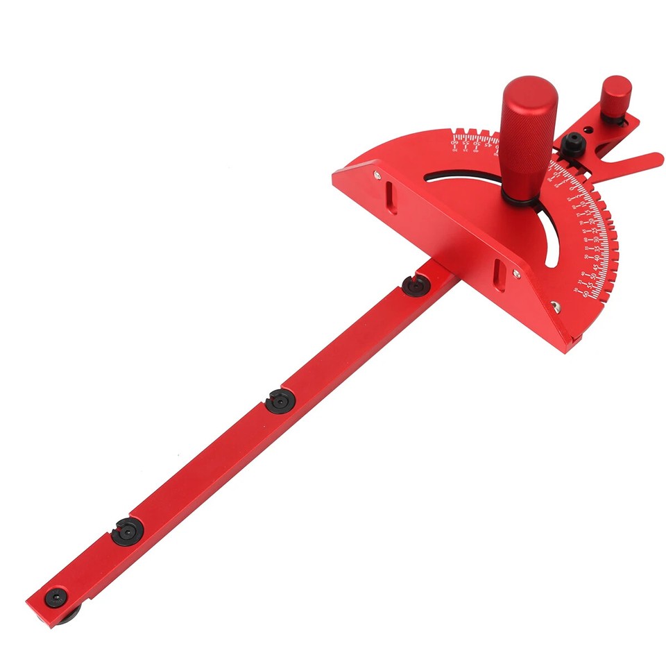Red Miter Gauge Aluminum Alloy Handle Benches Table Saw Router Miter ...