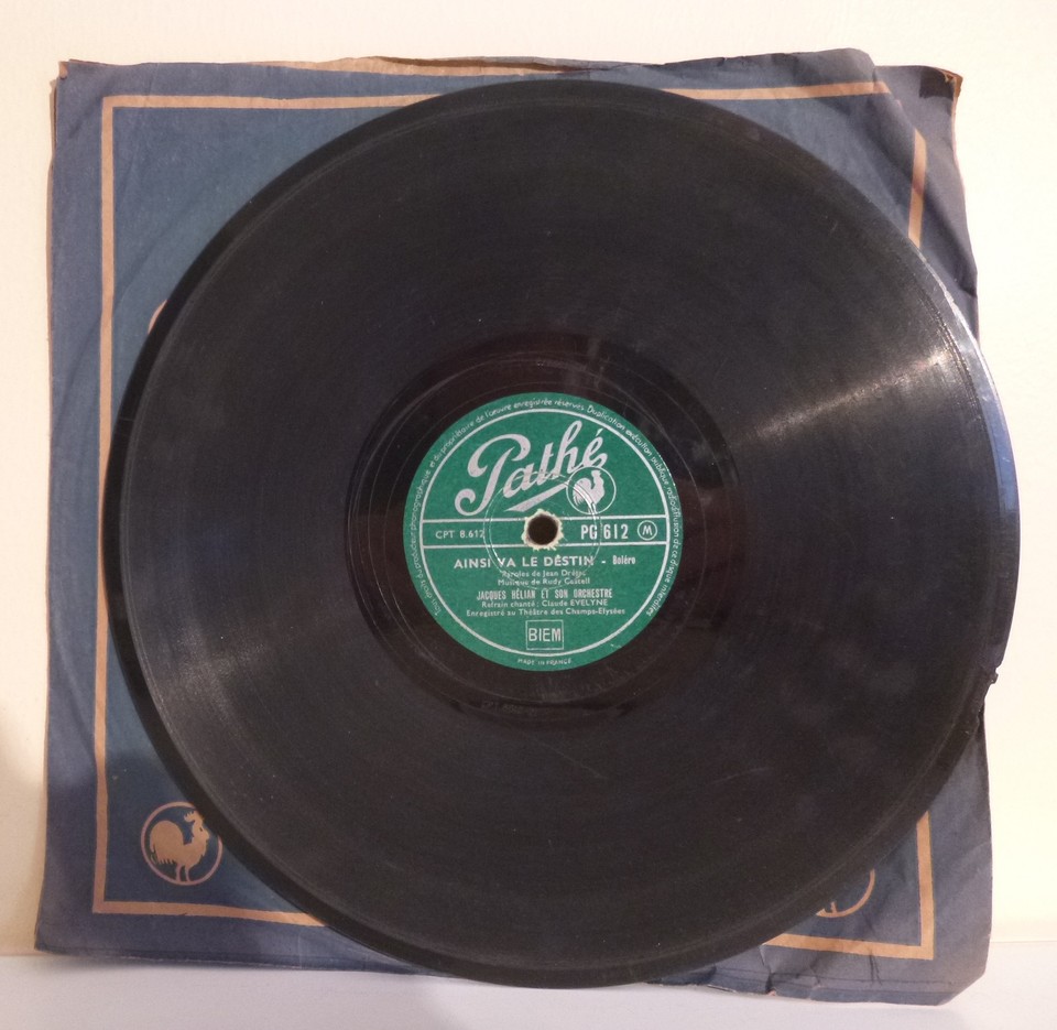 78 RPM Jacques Helian Orchestre Gramophone Ma Small Folie Sung J Marco ...