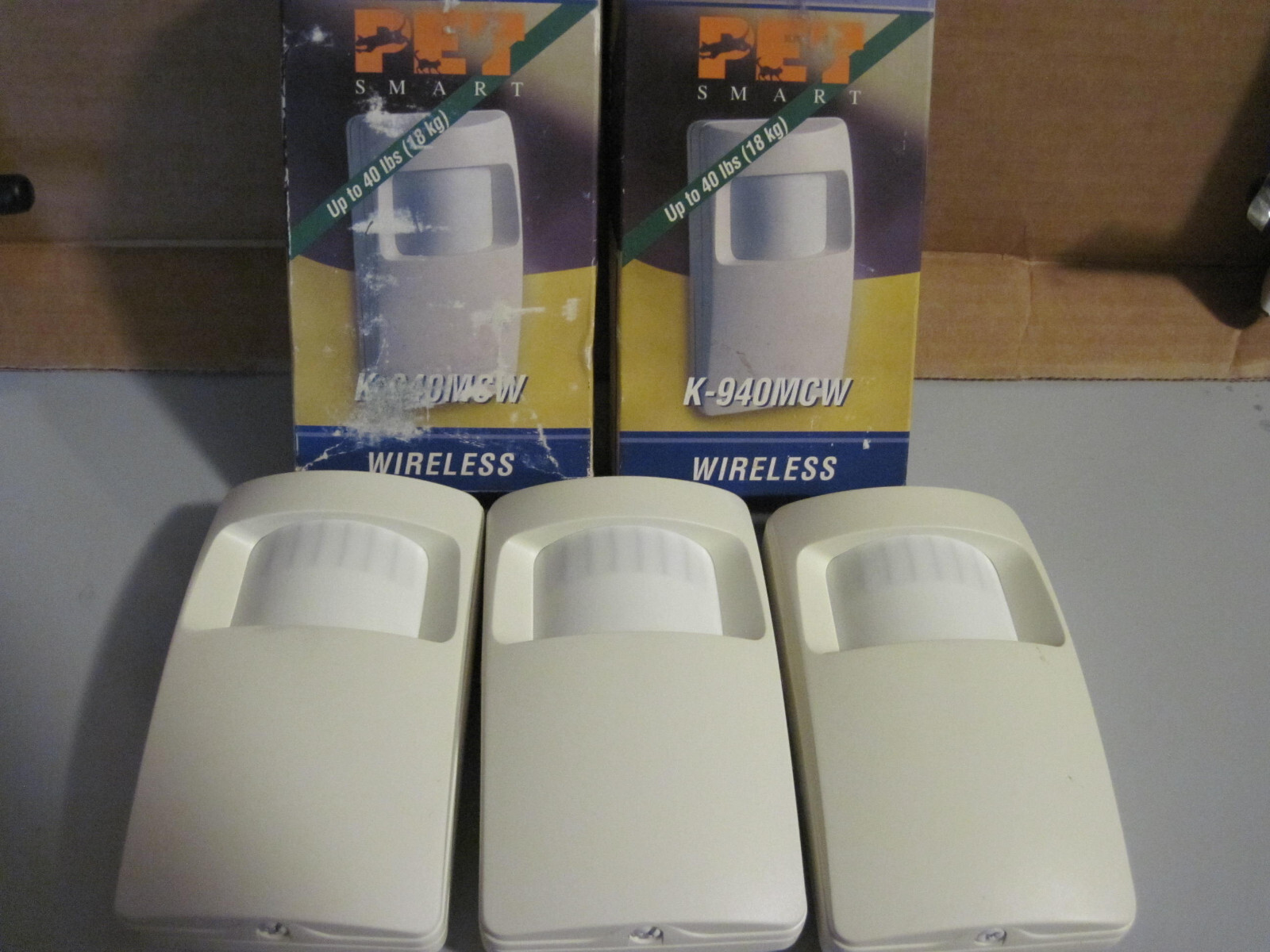 Visonic K-940 MCW White Pet-Immune PIR Intruder Detector Lot Of 3 | eBay