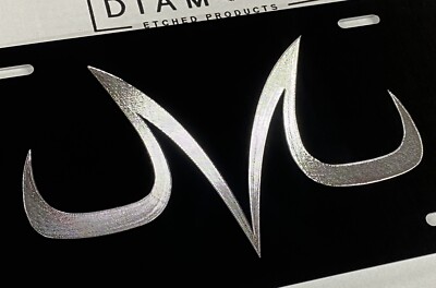Engraved Majin Symbol Diamond Etched Aluminum Vanity License Plate Car ...