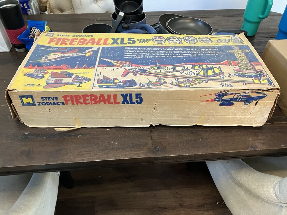 Rare 1964 MPC Multiple Toymakers STEVE ZODIAC'S FIREBALL XL5 SPACE CITY ...