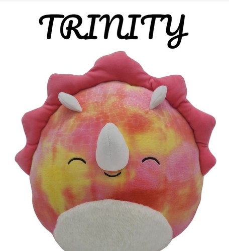 Rare Squishmallow Trinity the Dinosaur 12" Inch Kelltoy closed-eyes ...