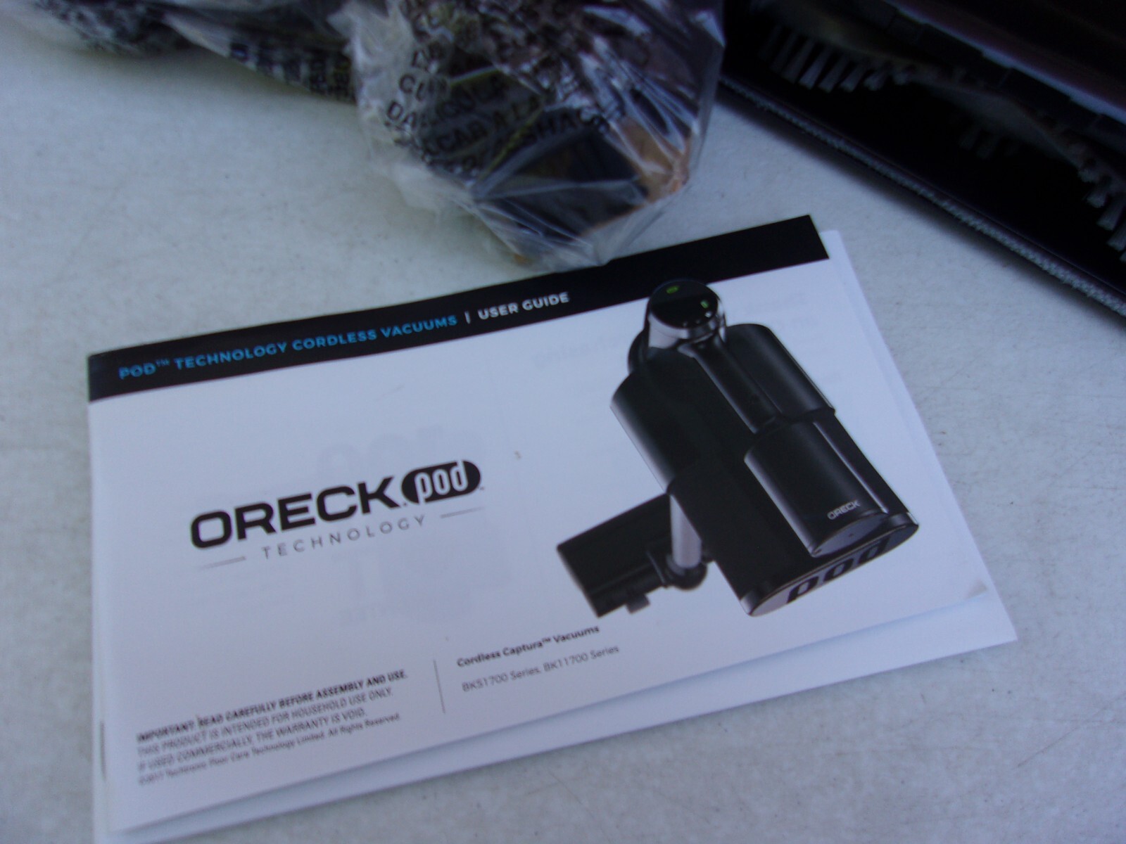 New Oreck BK51702 Stick Vacuum Cleaner Cordless Vacuum with POD ...