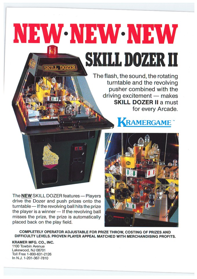 Super Star Basketball + Skill Dozer II Machine Arcade FLYER / Brochure ...