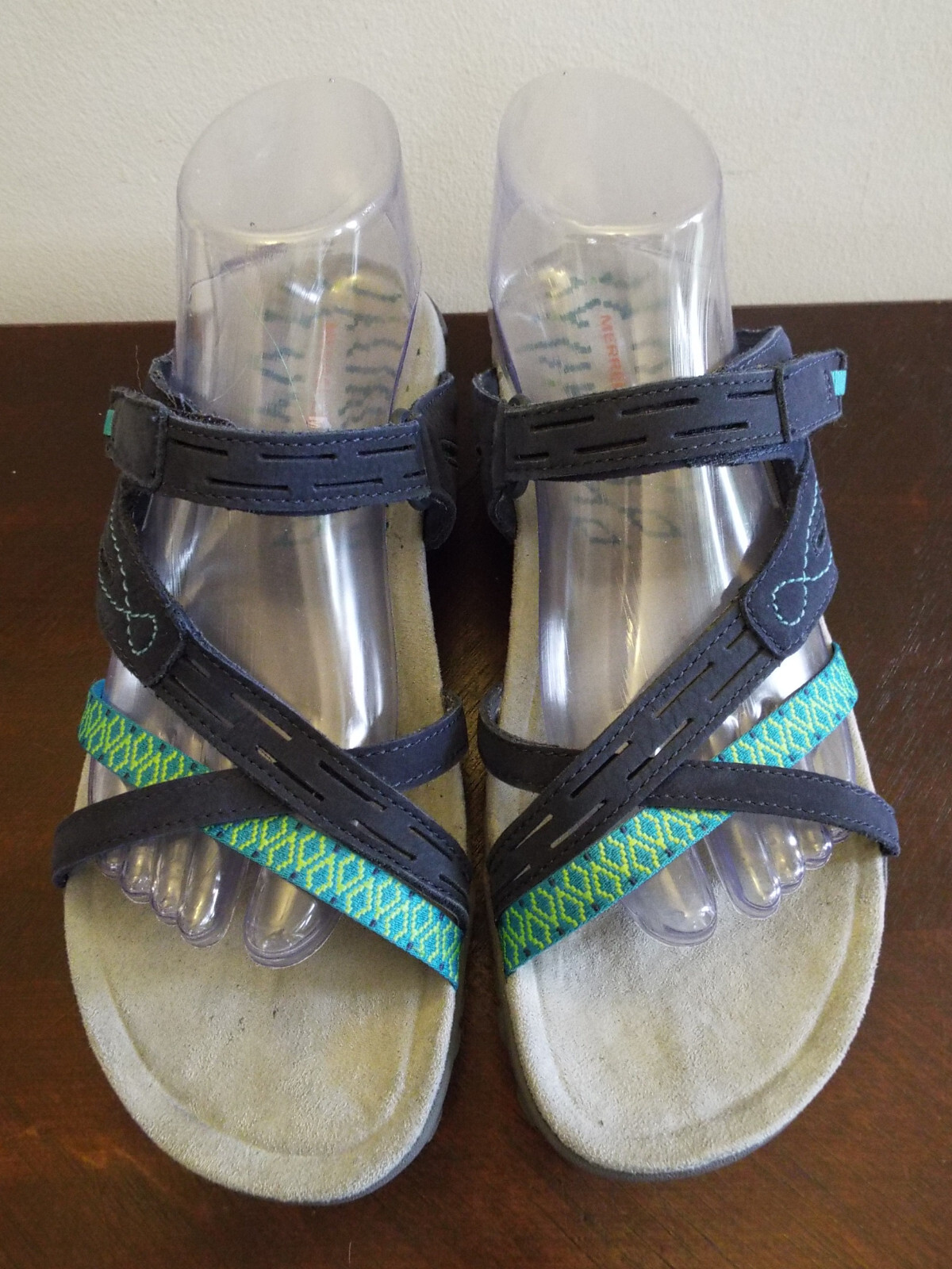 MINT Merrell Terran Weave II Womens Size 7 Sandals Blue/green J54824 ...
