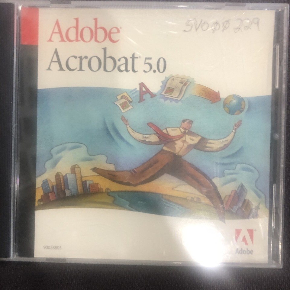 Adonbe Acrobat 5.0 Cd Rom By Adobe | eBay