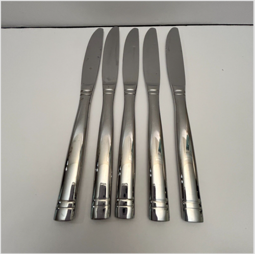 Mikasa Forged Stephanie Glossy 18/10 Stainless Steel Flatware Set of 5 ...