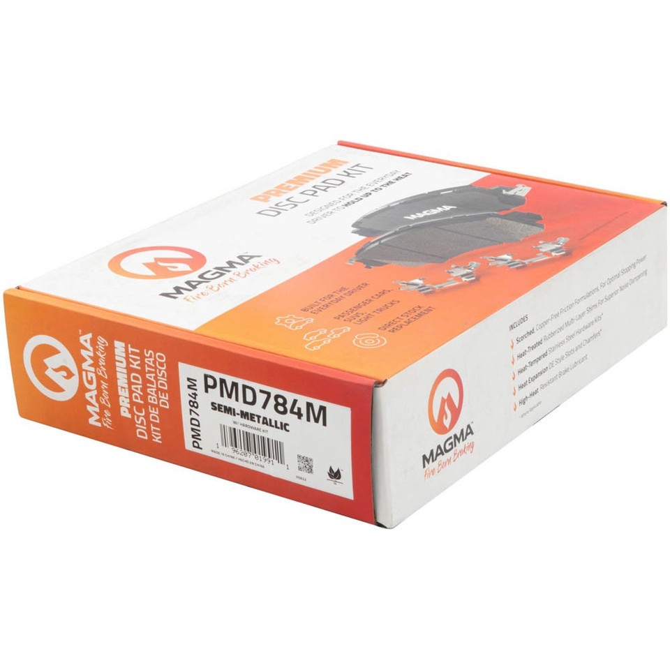 For GMC Sierra 2500 Chevy Express 3500 1999-2008 Magma Front Brake Pad ...